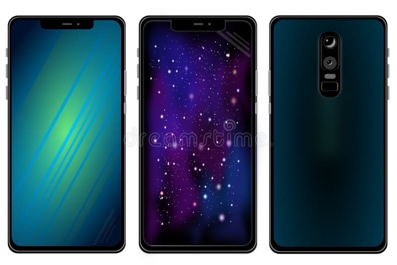 The notch smartphone stock photo. Image of tail, white - 120448602