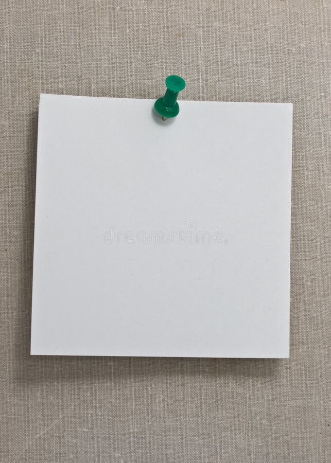Post it stock photo. Image of corkboard, thumbtack, tack - 18618