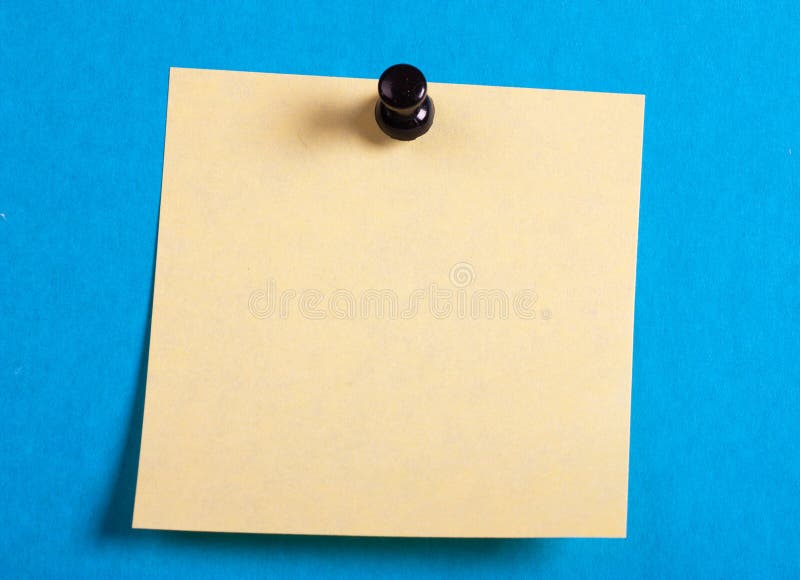 Memo note and pin stock image. Image of greetings, brown - 2382901