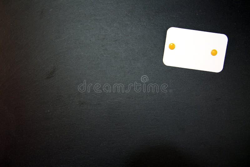 Note on Blackboard with Copy Space Stock Image - Image of information ...