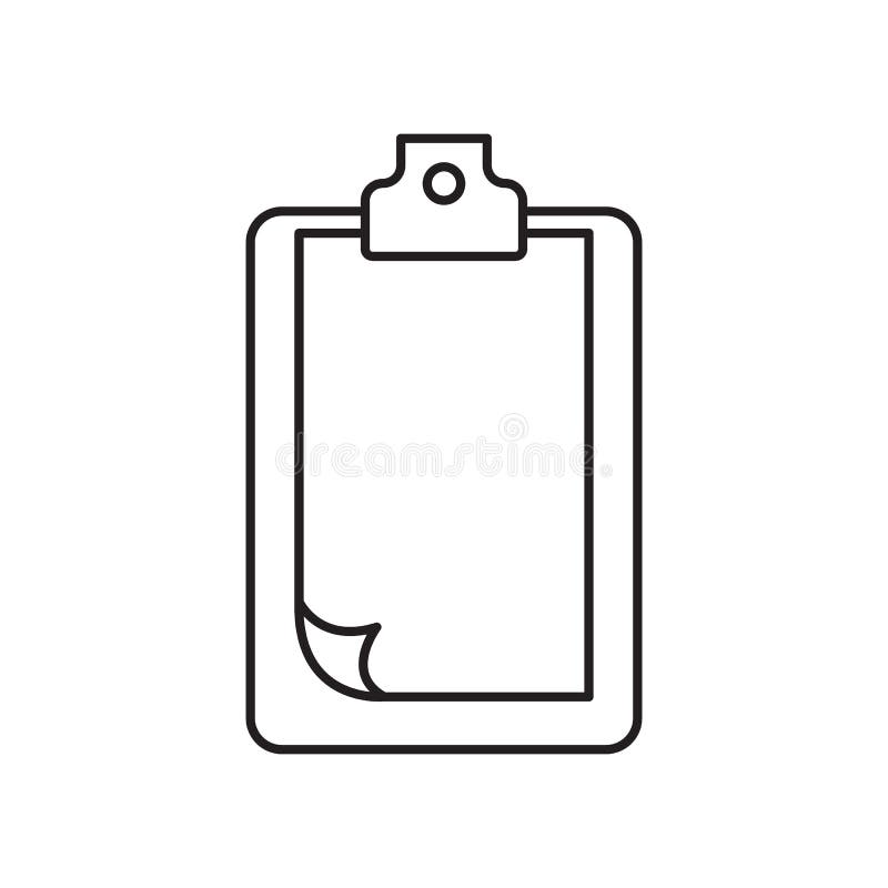 Note Board line icon stock illustration. Illustration of clip - 262511733