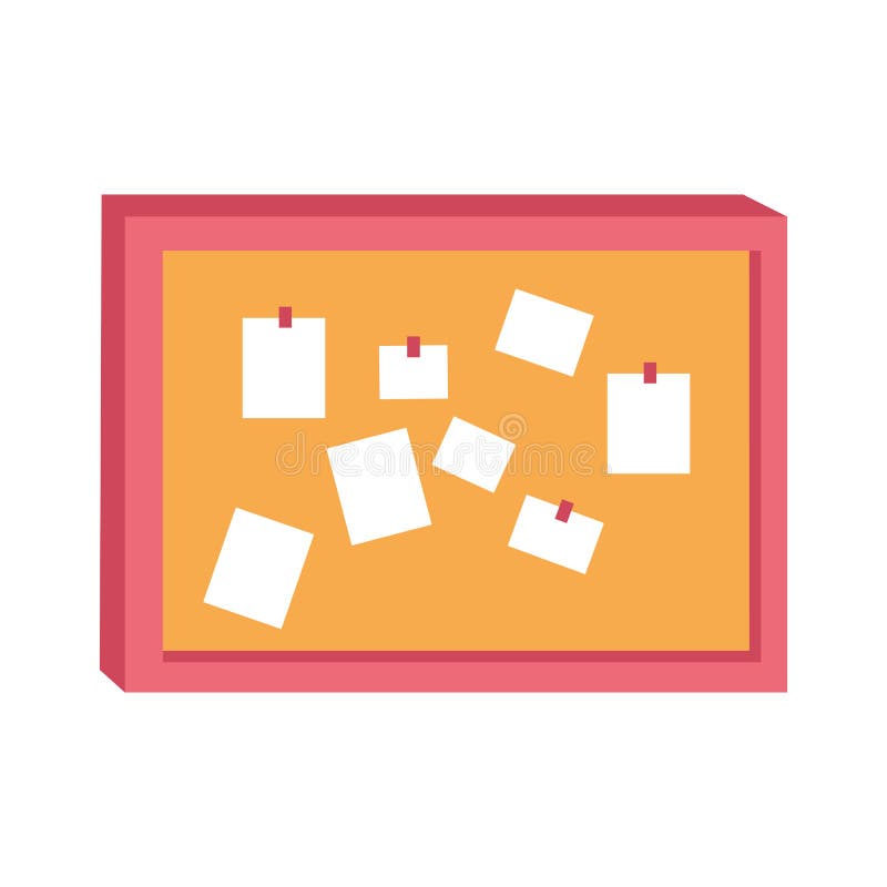 Notes Board of Back To School Design Stock Illustration - Illustration ...