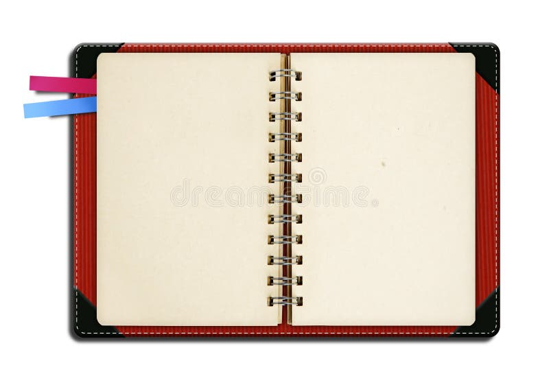 Note book with bookmark stock image. Image of journalism - 9937675