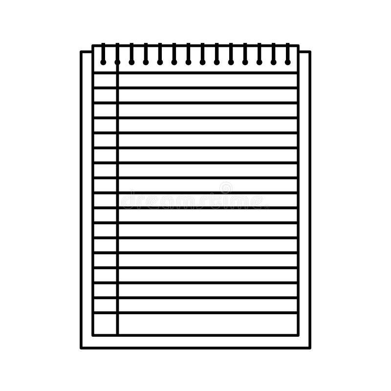 Note Book Library Isolated Icon Stock Illustration - Illustration of ...