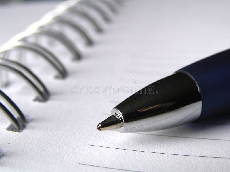 Note book and pen 2 stock image. Image of rings, memorize - 529431