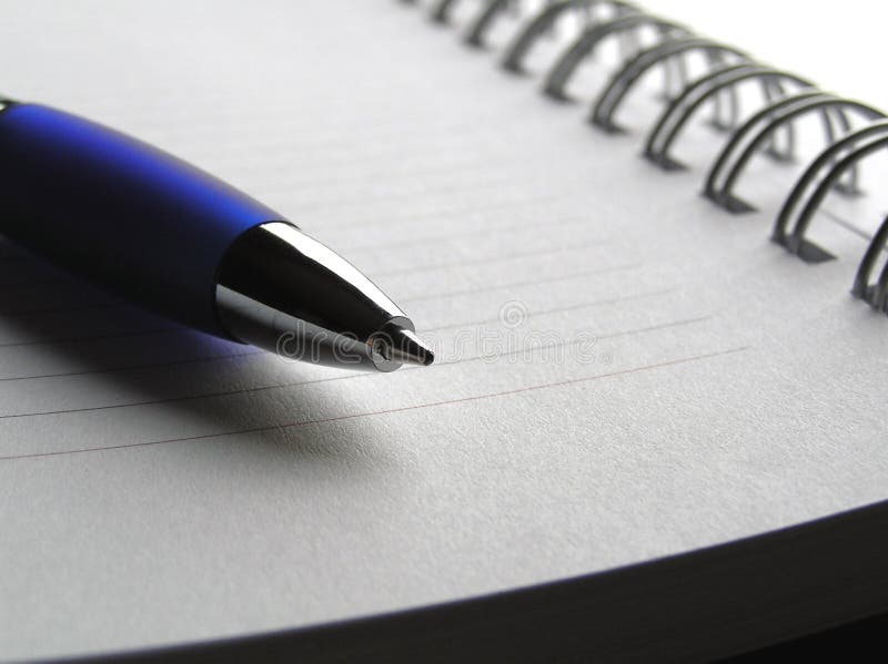 Note book and pen 4 stock image. Image of lines, line, paperwork - 529483