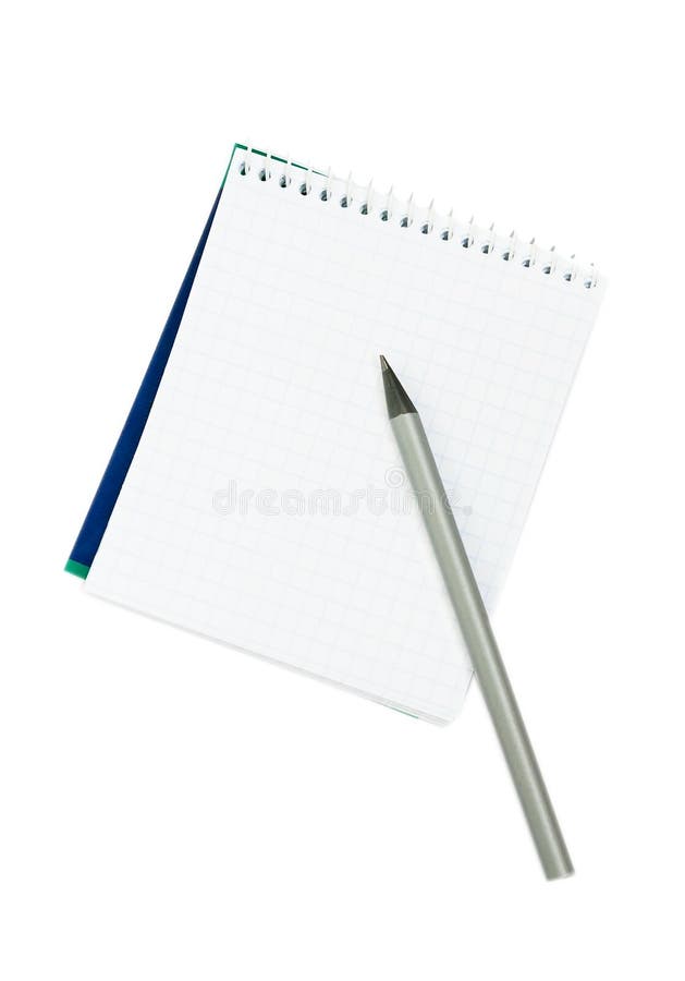 Note book and pencil stock image. Image of document, binder - 11516919