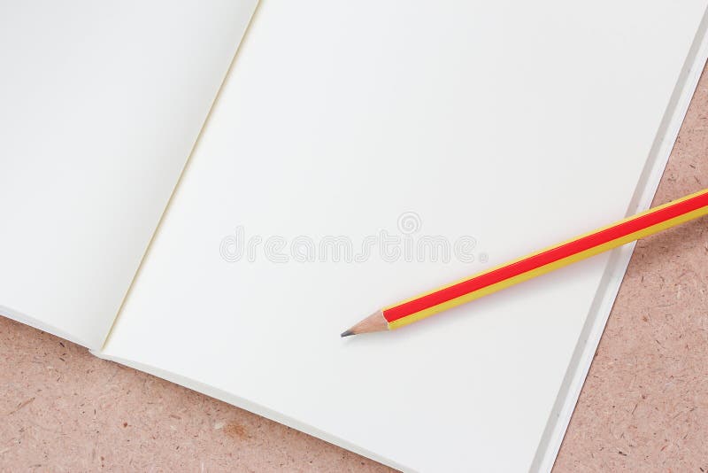 Note Book and Pencil stock photo. Image of sketch, recipe - 50118110