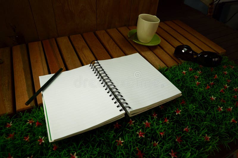 Note book stock image. Image of outdoor, garden, note - 37725815