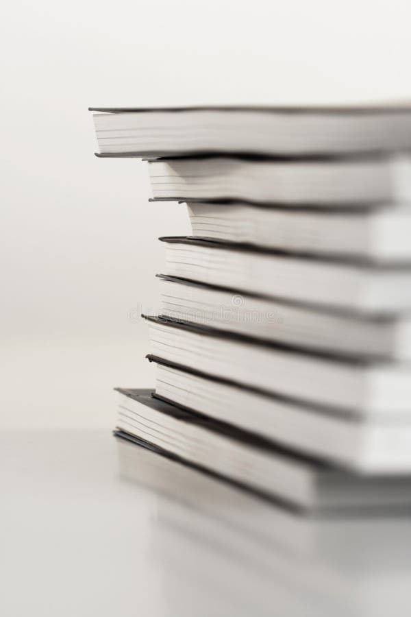 Note Books in Stack - Close-up Stock Image - Image of collection, data ...