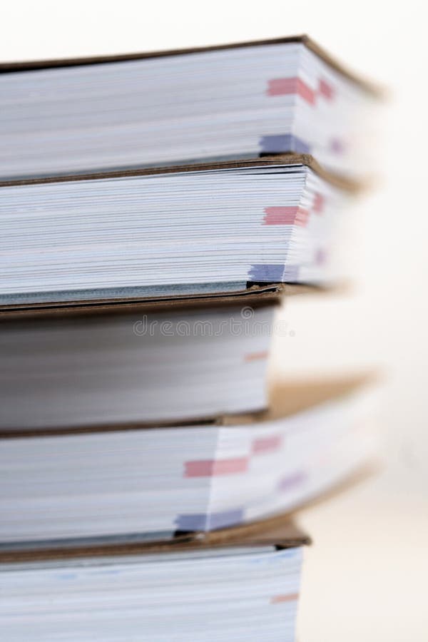 Note Books in Stack - Close-up Stock Photo - Image of hardcover ...