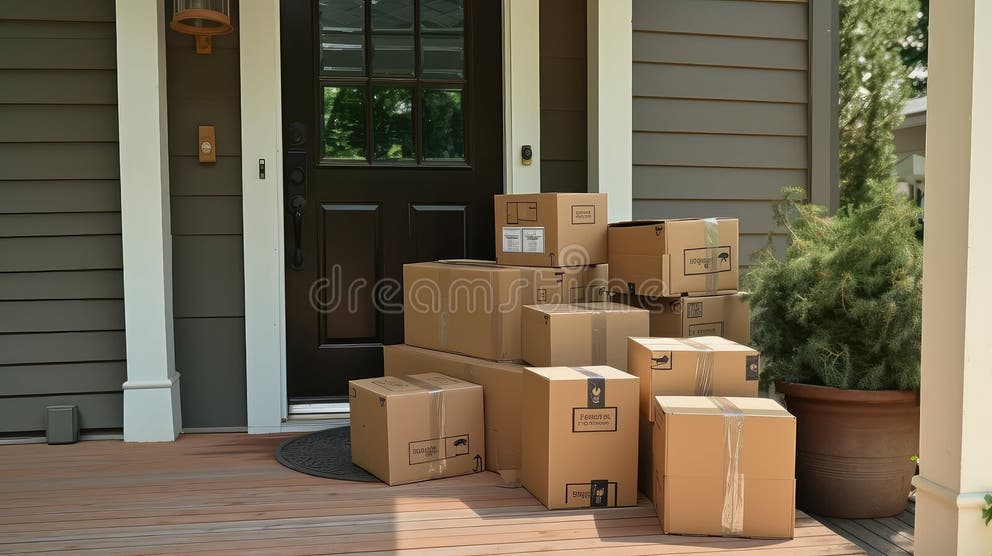 Note boxes on door stock illustration. Illustration of boxes - 369708234