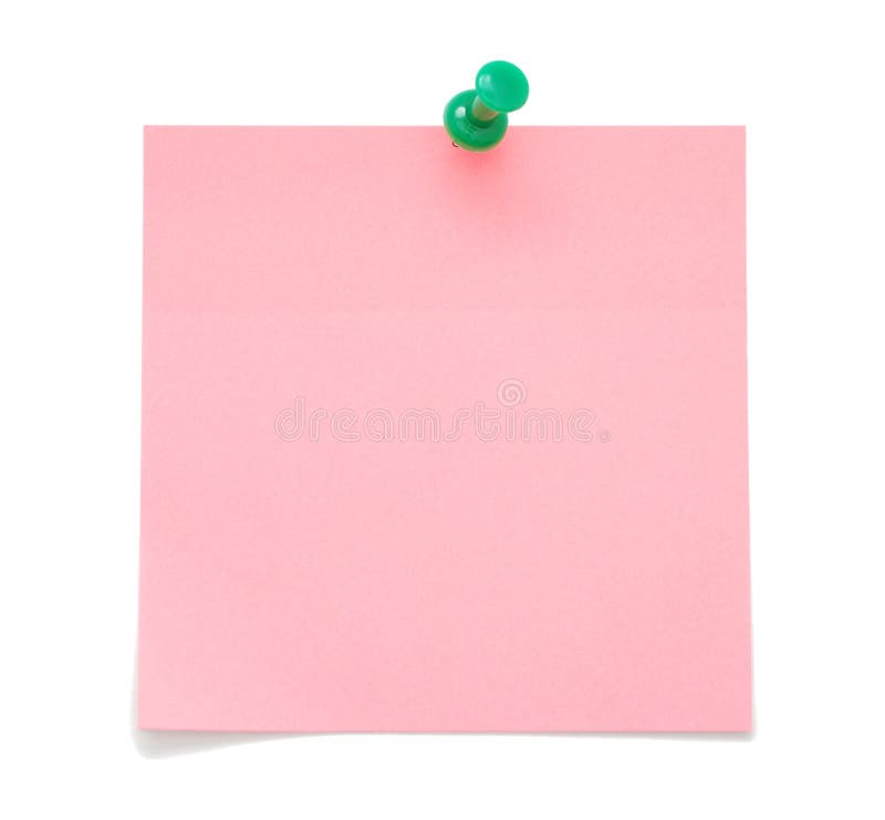 Note De Post-it Verte Blanc Image stock - Image du notification, blanc ...
