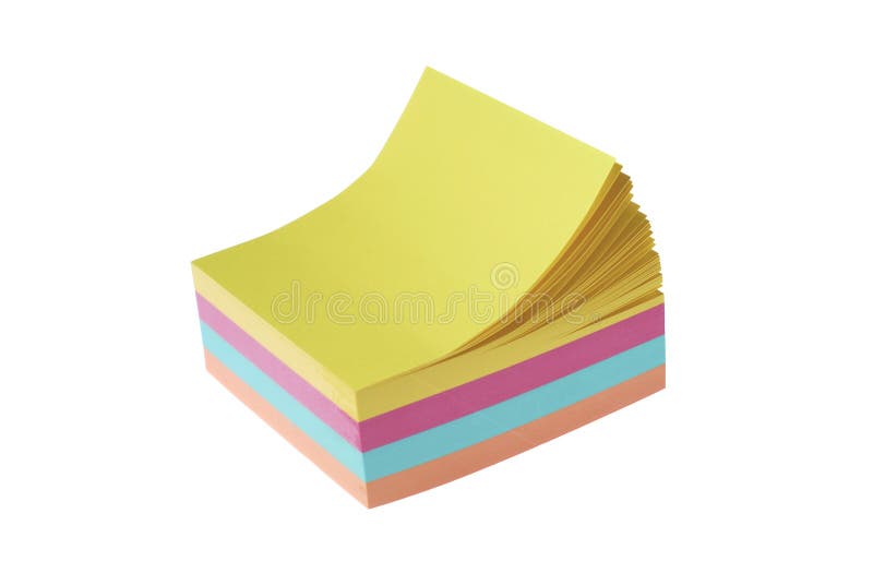 Note cube stock image. Image of yellow, office, green - 8153181
