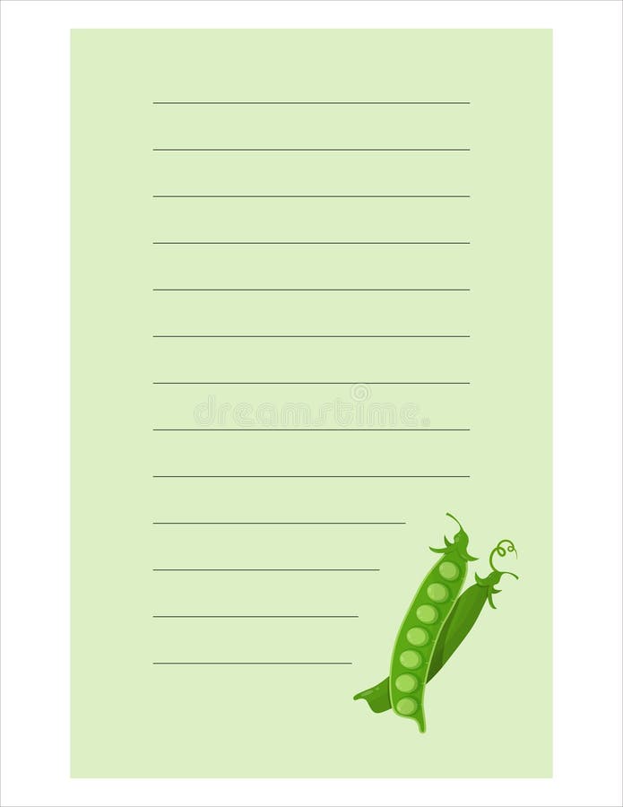 Note of Cute Vegetable Label Illustration. Memo, Paper. Vector Drawing ...