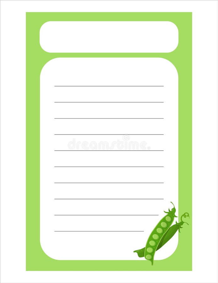 Note of Cute Vegetable Label Illustration. Memo, Paper. Vector Drawing ...