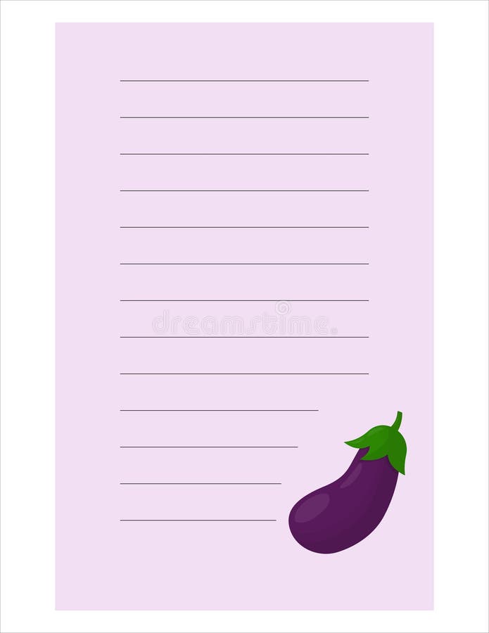 Note of Cute Vegetable Label Illustration. Memo, Paper. Vector Drawing ...