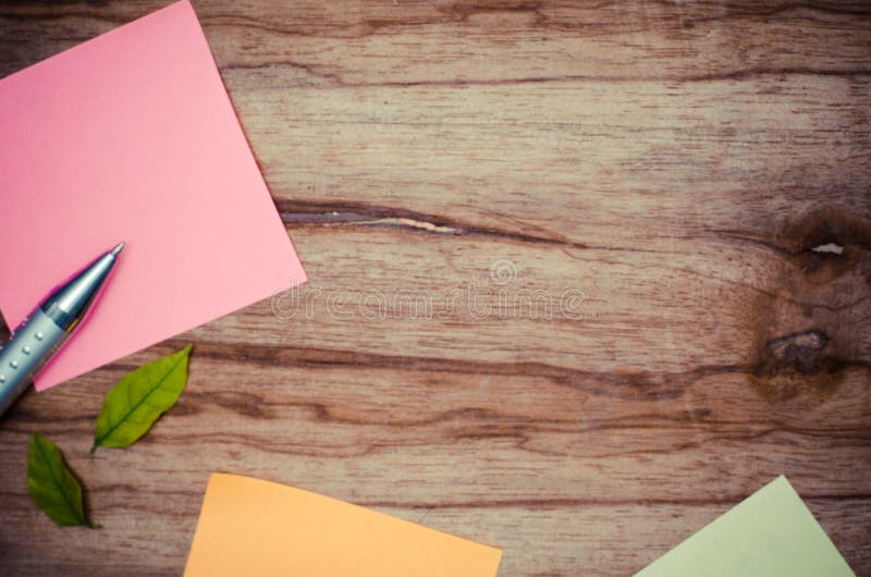 Note De Couleur, Papier Blanc, Post-it Image stock - Image du ...