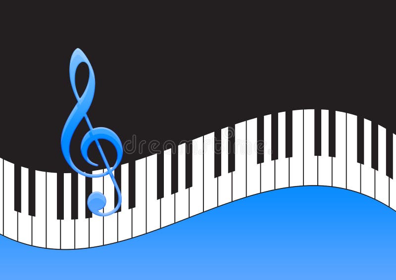Note De Musique Et Clavier De Piano Illustration Stock - Illustration ...