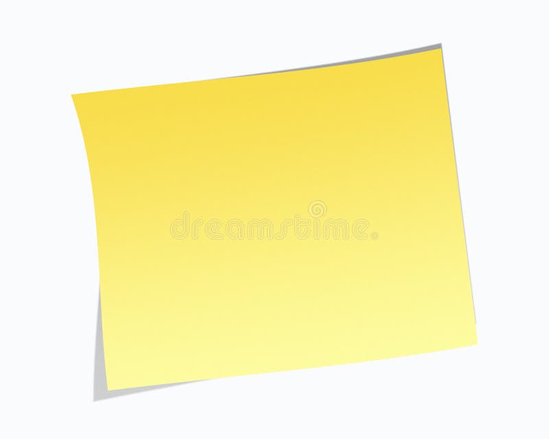 Note de post-it blanc illustration stock. Illustration du adhésif - 3271483