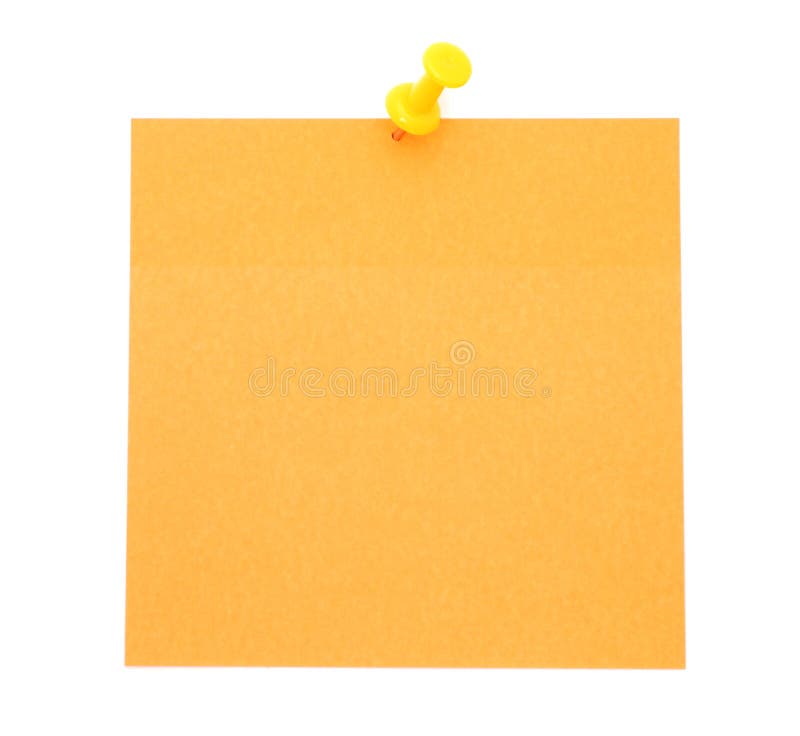 Note De Post-it Orange Blanc Photo stock - Image du liste, avisez: 19066424