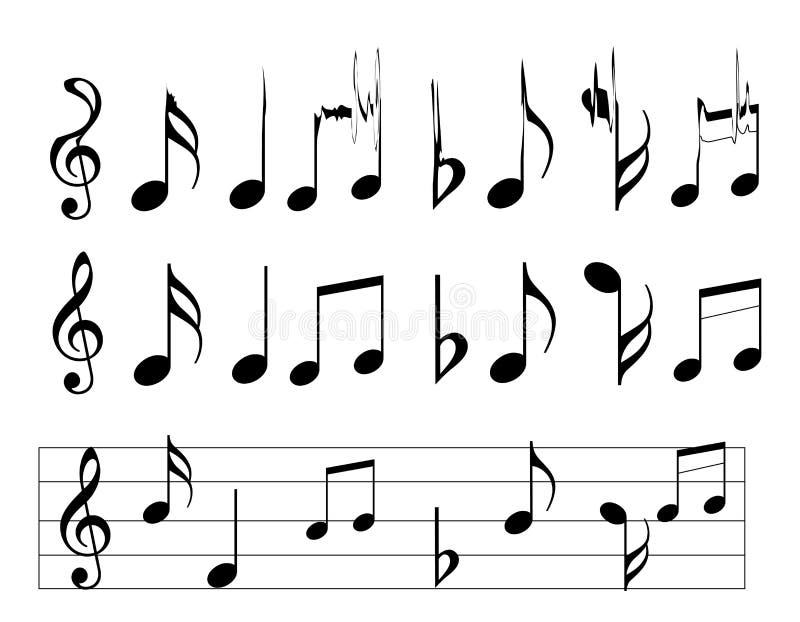 Note di musica illustrazione di stock. Illustrazione di musicale - 18593493