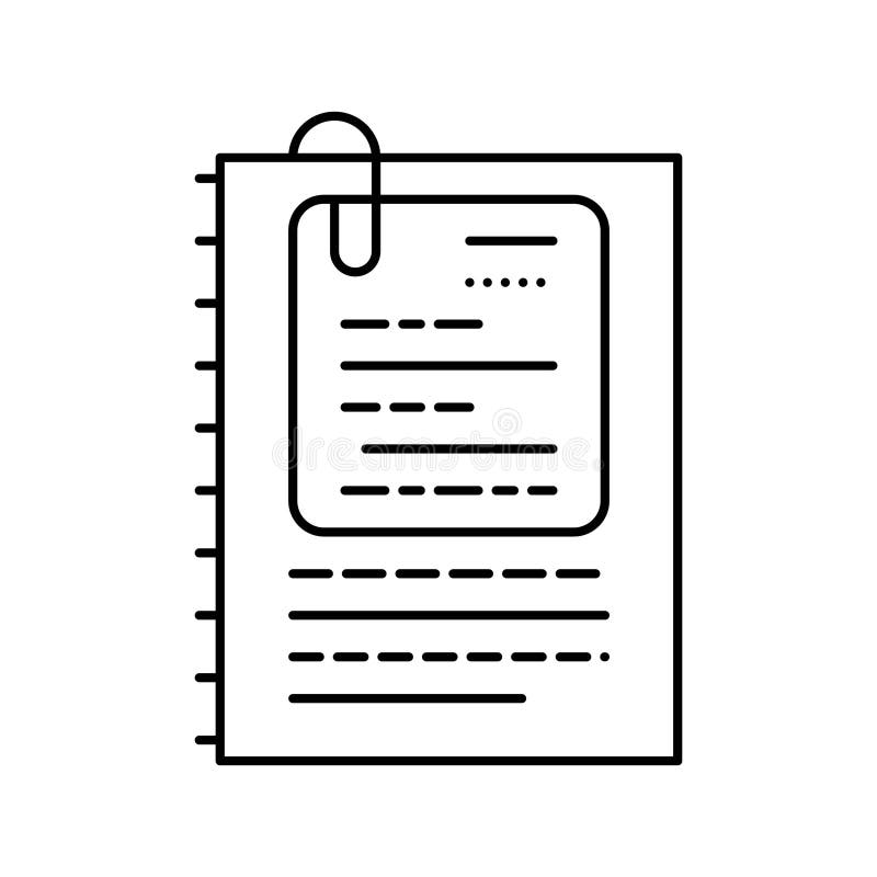 Document Paper File Business Page Onboarding Icons Set Vector Stock ...