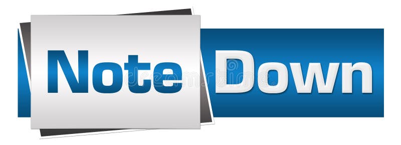 Note Down Blue Green Triangle Horizontal Stock Illustration ...