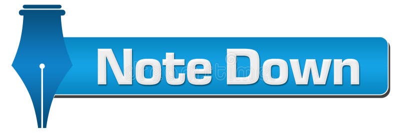 Note Down Blue Green Triangle Horizontal Stock Illustration ...