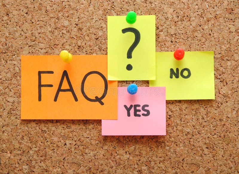 Note with faq stock photo. Image of sticky, close, asking - 15740432