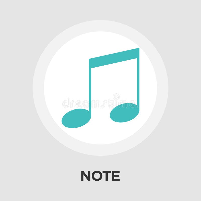 Note Flat Icon stock vector. Illustration of object, note - 93393392
