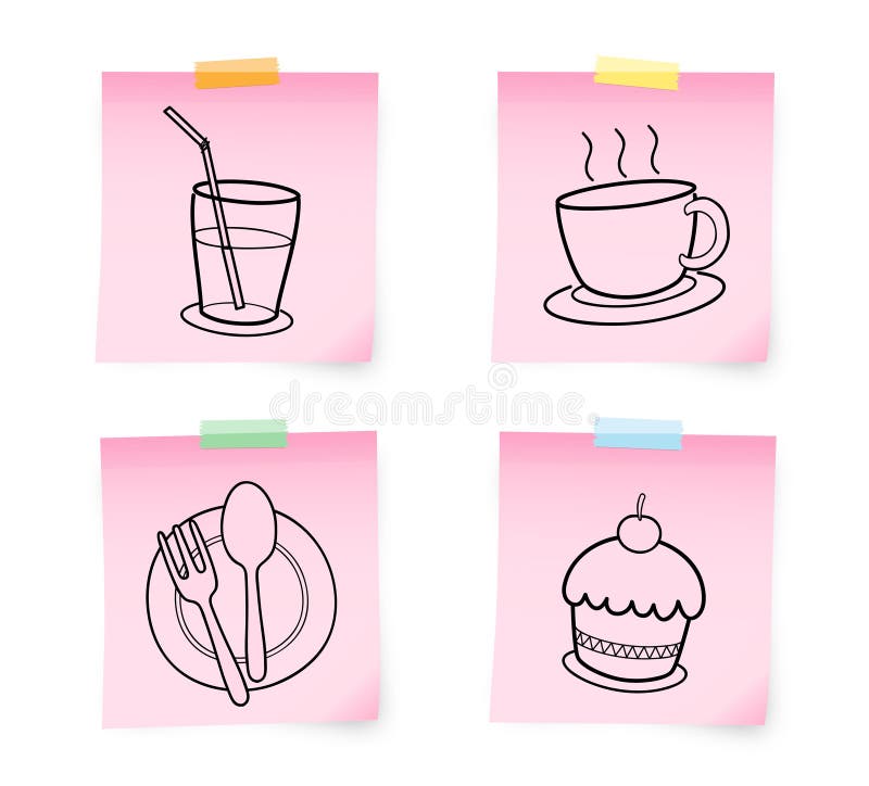 Note food logo design stock vector. Illustration of price - 150390603