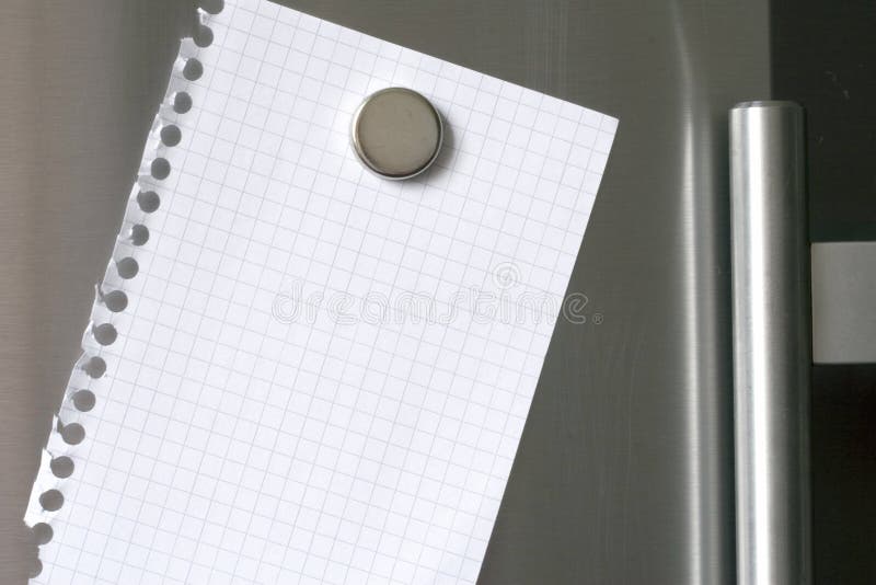 Note at the fridge stock image. Image of memorize, door - 2935499