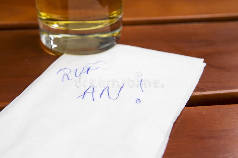 Bar Napkin Note Photos - Free & Royalty-Free Stock Photos from Dreamstime