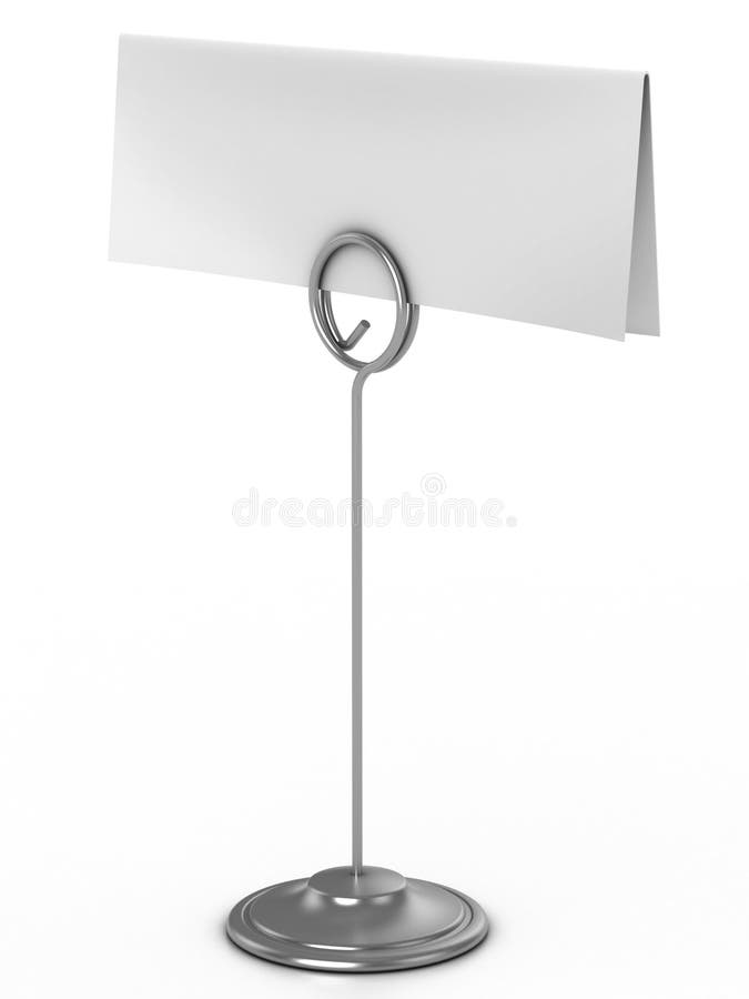 Note holder stock illustration. Illustration of announcement - 17477520