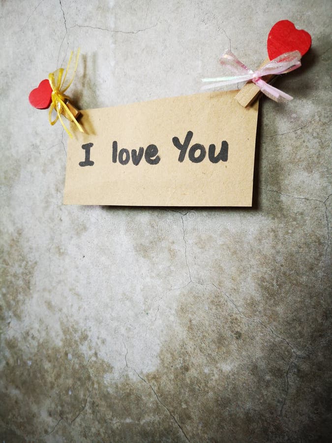 I Love You Written on the Wall Stock Image - Image of lover, design ...