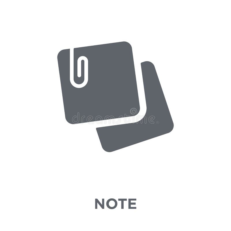 Note icon from collection. stock vector. Illustration of study - 130965927