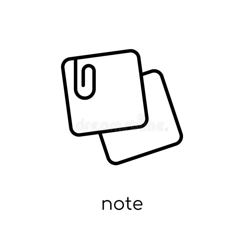 Note icon from collection. stock vector. Illustration of study - 130965927