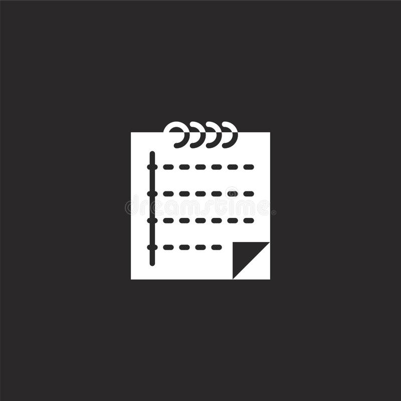 Note Icon. Filled Note Icon for Website Design and Mobile, App ...