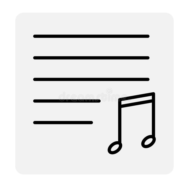 Note Icon in Line Art Style. Digital Art. Clipart Image. Vector ...