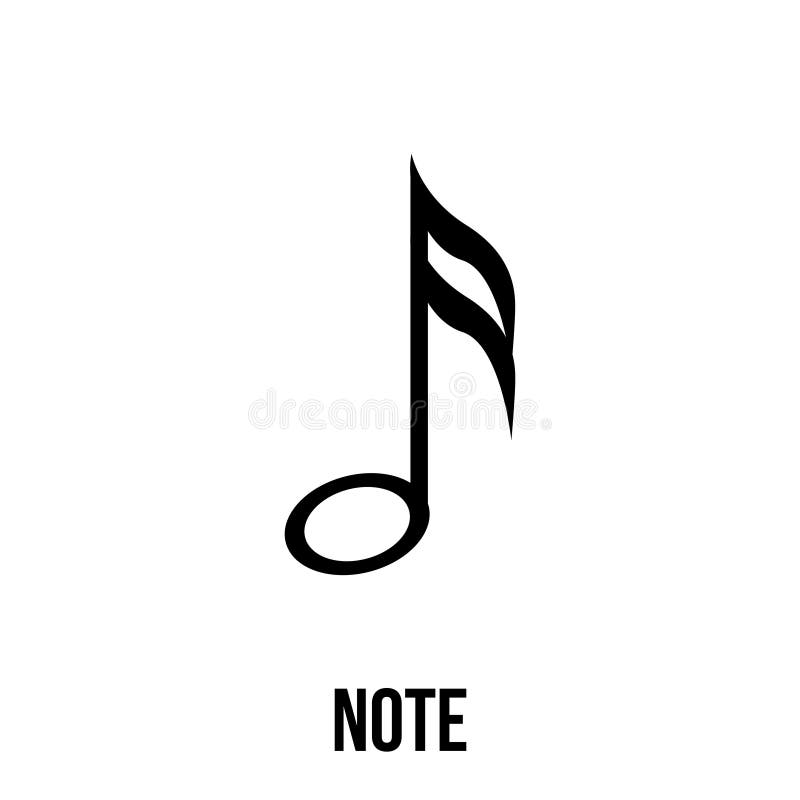 Note Icon or Logo in Modern Line Style. Stock Vector - Illustration of ...