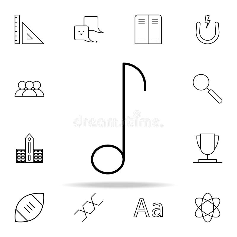 Note Icon. School Icons Universal Set for Web and Mobile Stock ...