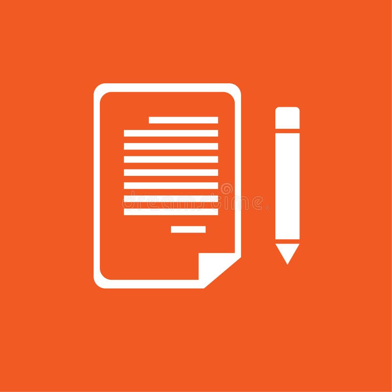 Note Icon Simple Vector Illustration Stock Vector - Illustration of ...