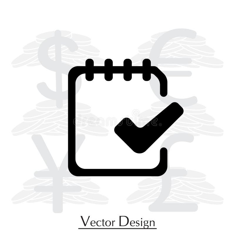 Note icon stock vector. Illustration of list, icon, office - 78735005