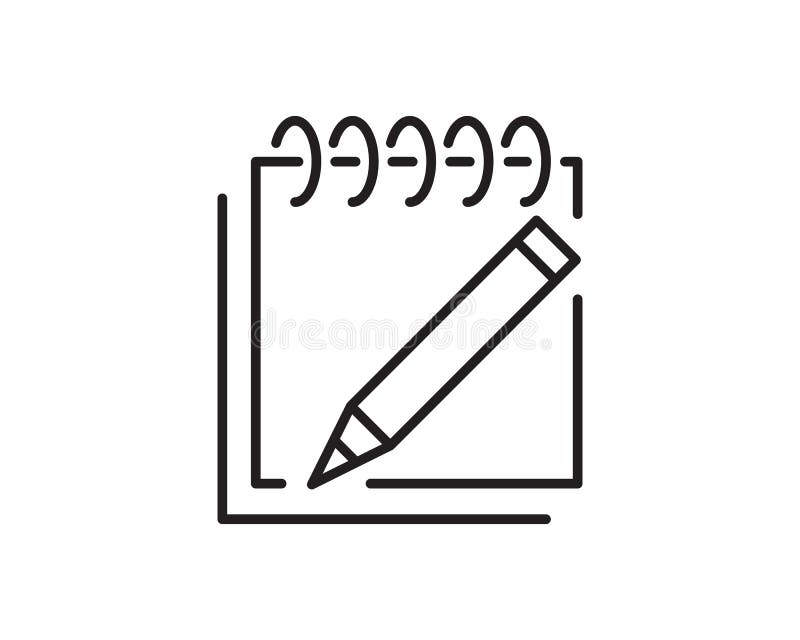 Note Icon Vector Sign. Paper Message or Document Page Stock Vector ...
