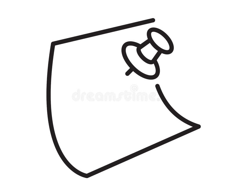 Note Icon Vector Sign. Paper Message or Document Page Stock Vector ...