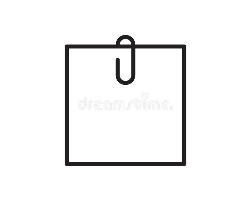 Note Icon Vector Sign. Paper Message or Document Page Stock Vector ...