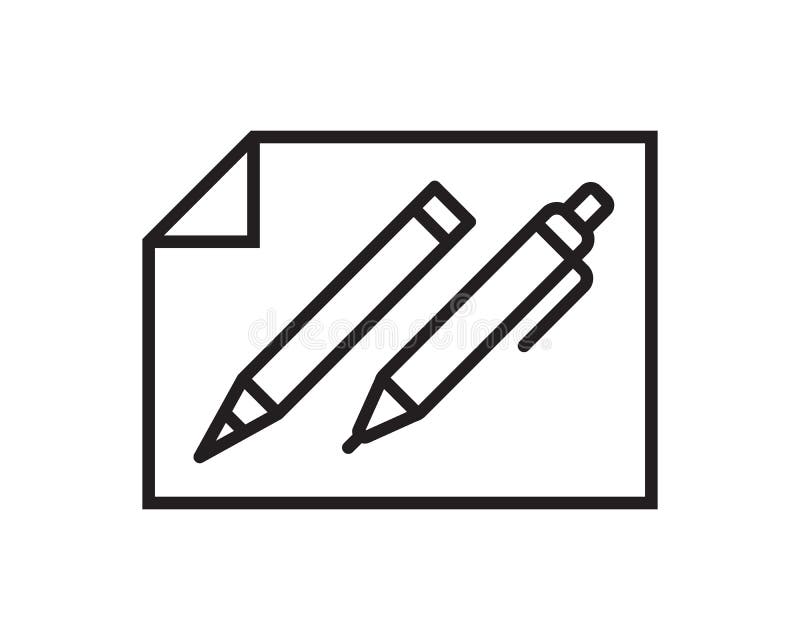 Note Icon Vector Sign. Paper Message or Document Page Stock Vector ...