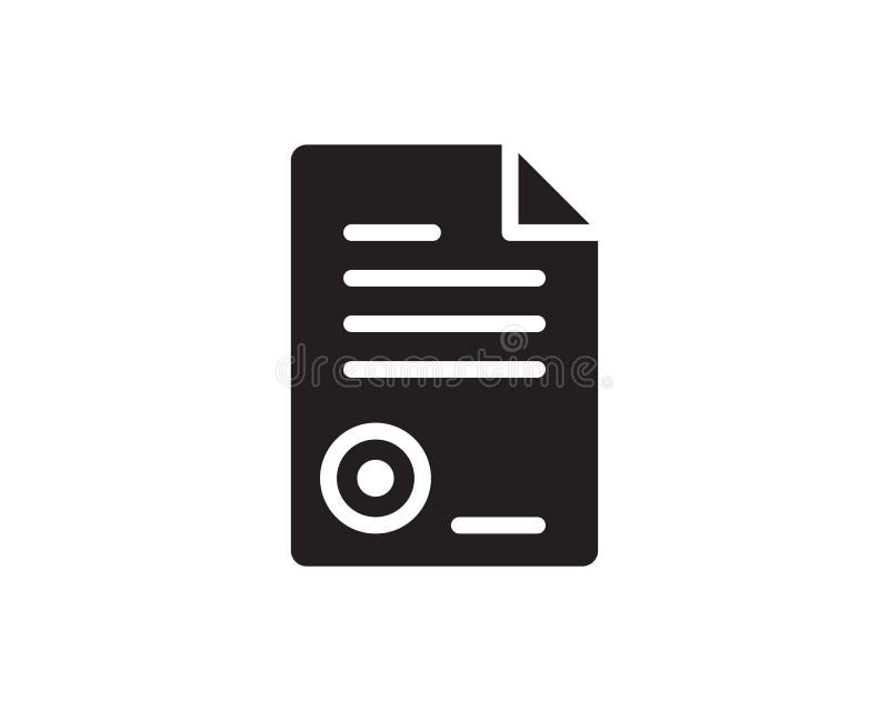 Note Icon Vector Sign. Paper Message or Document Page Stock Vector ...