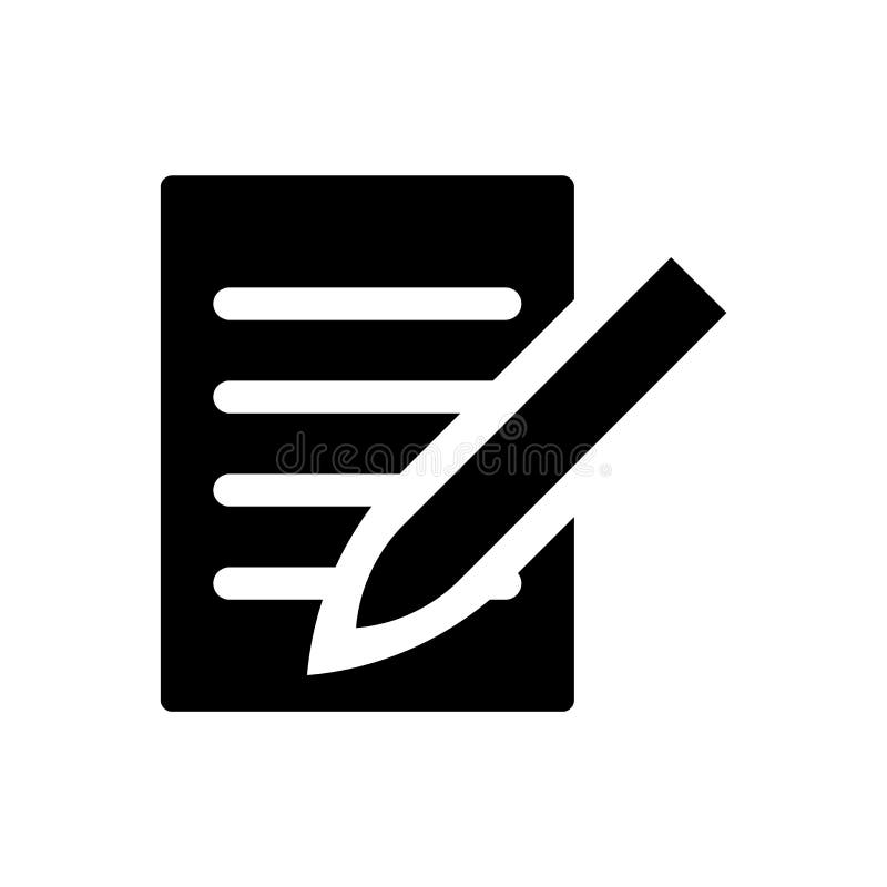 Note Icon Vector Sign and Symbol Isolated on White Background, Note ...